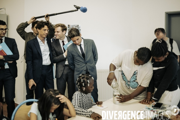 Déplacement de Gabriel Attal, colos apprenantes par Albert FACELLY ...