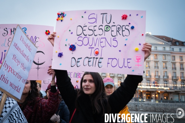 Genève 8 mars 2024. Journée Internationale des Droits des Femmes par ...