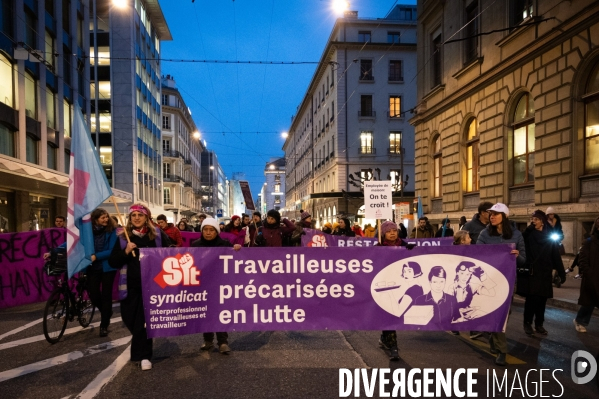 Genève 8 mars 2024. Journée Internationale des Droits des Femmes par ...